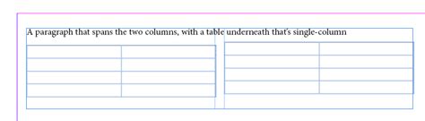 solved how to fix table misalignment in a two column text adobe