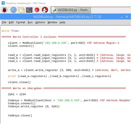 Modbus Tcpip Weiterleitung Zahl Python Deutsches Raspberry Pi Forum