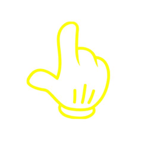 Mickey Mouse Finger Pointing Sticker Vinyl Size And Color Choice Etsy