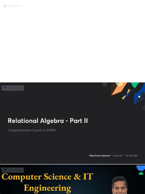 Relational Algebra Part Ii With Anno Pdf