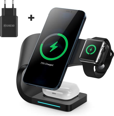 Frenkies In Draadloze Oplader W Snellader Iphone Oplader Qi Oplaadstation Bol