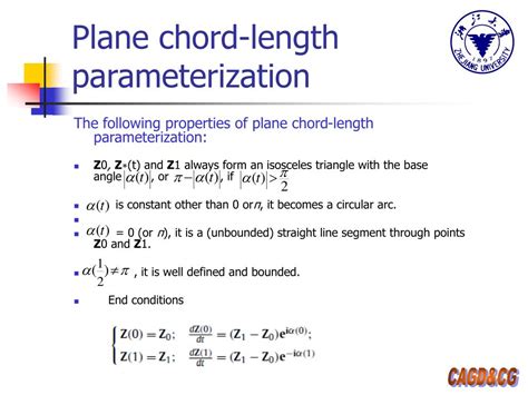 Ppt Curves With Chord Length Parameterization Powerpoint Presentation