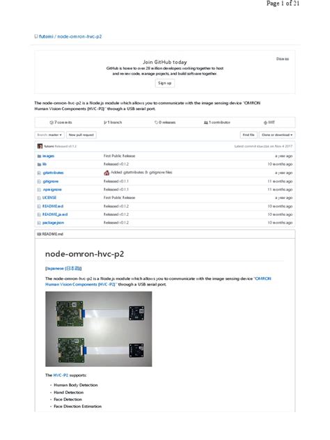 github futomi node omron hvc p2 the node omron hvc p2 is a node js module pdf