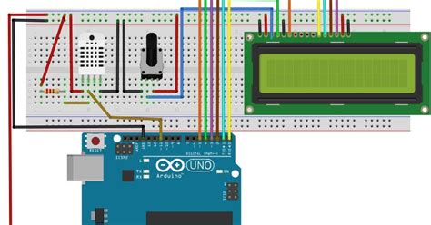 Audionano Electronics Angkaian Sensor Kelembapan Dan Suhu Menggunakan Arduino