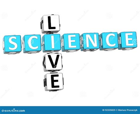 Live Science Crossword Stock De Ilustraci N Ilustraci N De Laboratorio