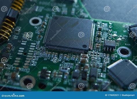 Constituent Elements Of The Chip Stock Image Image Of Data Design