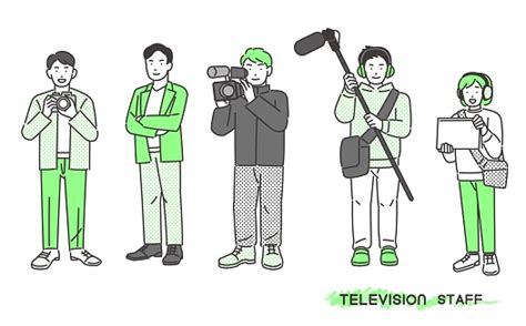 비디오 제작 및 텔레비전 스태프에 관련된 벡터 일러스트 자료 일러스트레이션에 대한 스톡 벡터 아트 및 기타 이미지 일러스트레이션 텔레비전 산업 사진 촬영 이벤트