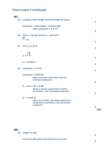 Aqa Trilogy Paper 2 Predicted Paper Walkthroughs Exam Question