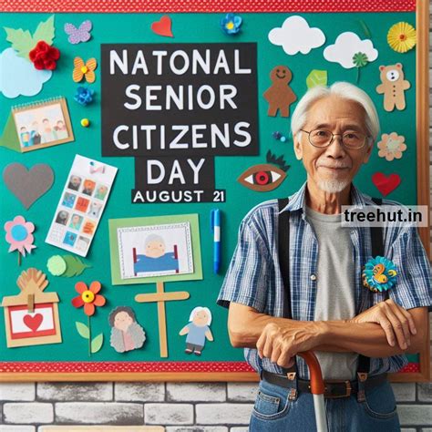 August 21 National Senior Citizens Day August Bulletin Board Ideas