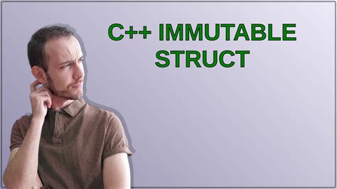 C Immutable Struct Youtube