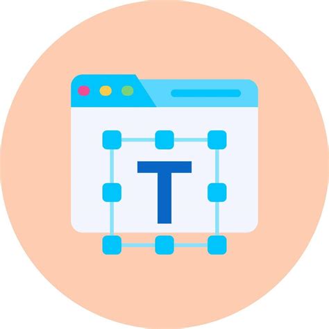 Typography Flat Circle Icon 37143851 Vector Art At Vecteezy