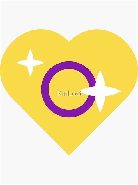 Intersex Pride Flag Heart Sticker For Sale By Kinlost Redbubble
