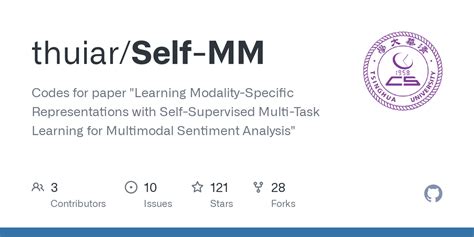 Github Thuiarself Mm Codes For Paper Learning Modality Specific Representations With Self