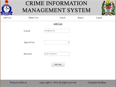 Crime Reporting System Project In Php Skinhor