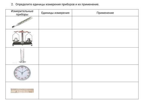Определите единицы измерения приборов и их применение.Помогите ...