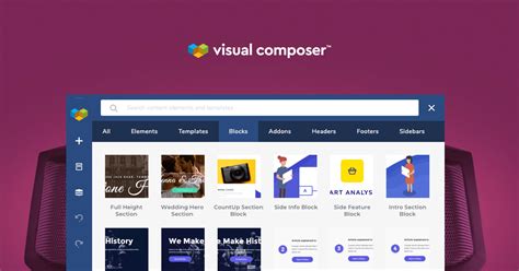 Introducing Block Templates Visual Composer Website Builder