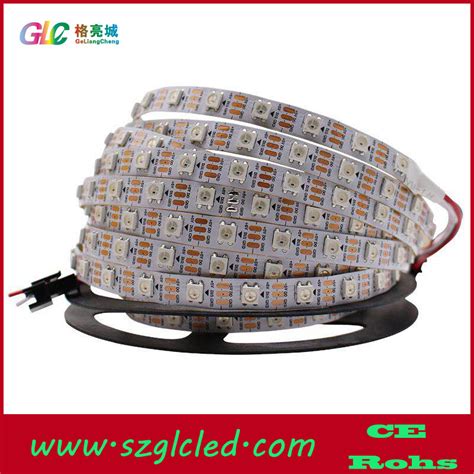 Ws2812全彩5050内置icdc5v灯条led幻彩可编程防水rgb灯带30 60珠 虎窝淘
