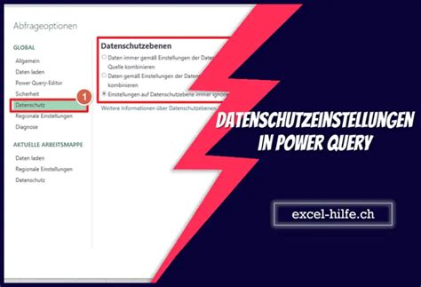datenschutzeinstellungen in power query excel hilfe ch