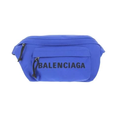 巴黎世家balenciaga 蓝色 尼龙 男士 腰包 533009 Hpg1x 4270 小迈步海淘品牌官网