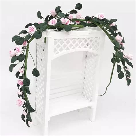 Mini Rose String 1 12 Dollhouse Garden Scene Caballete Colum Cuotas