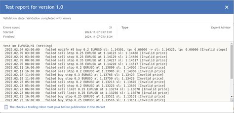 Automatic Validation Invalids Stops And Prices Auto Trades Expert
