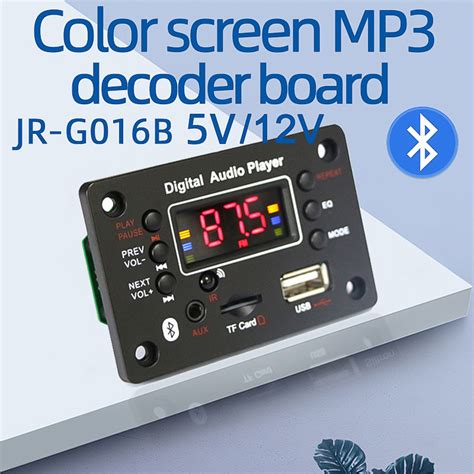v Không Dây Bluetooth MP WMA Decoder Board Âm Thanh Ô Tô USB TF FM Radio Module Màn Hình