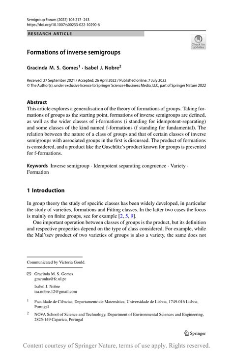 Formations Of Inverse Semigroups