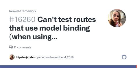 Cant Test Routes That Use Model Binding When Using Withoutmiddleware Trait · Issue 16260