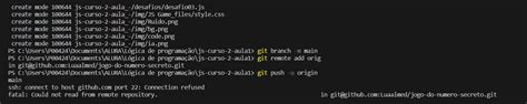 Erro No Git Push U Origin Main Git E Github Compartilhando E
