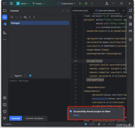 Intellij Idea 中上传项目到 Gitee 的完整指南idea导入gitee项目 Csdn博客