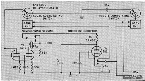 Commutator Synchronizer Remote Control Circuit Circuit Diagram