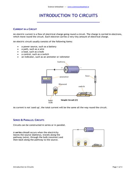 Introduction To Circuits Current Series Parallel AC DC