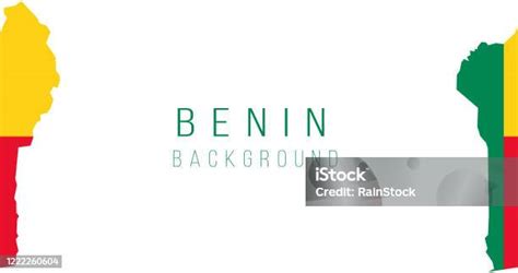 베냉 플래그지도 배경입니다 국경의 형태로 국가의 국기 흰색 배경에 격리된 스톡 벡터 그림입니다 0명에 대한 스톡 벡터 아트 및 기타 이미지 Istock