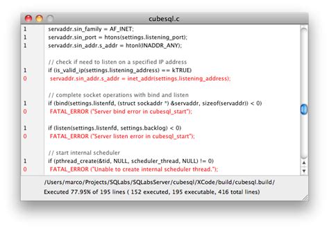Testing The New Server Memory Leaks And Code Coverage With Xcode Sqlabs