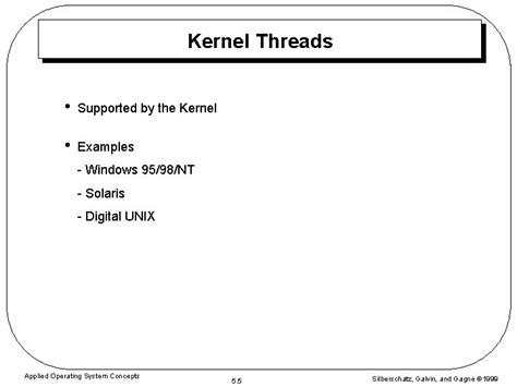 Module Threads Benefits User And Kernel Threads