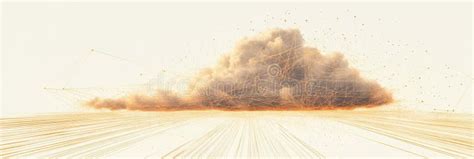 A Data Cloud Graphic Displays Thin Lines Radiating Outward Symbolizing