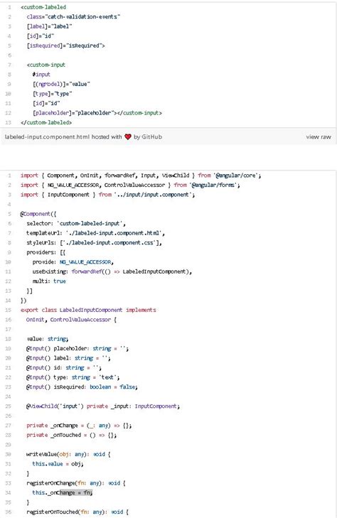 Implementing Nested Custom Angular Controls