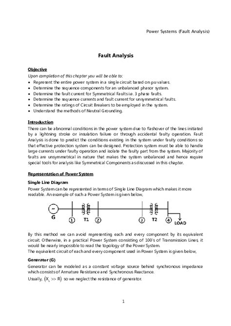 Doc Power Systems Fault Analysis