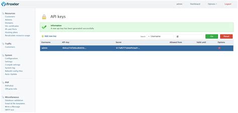 How To Obtain Your Froxlor API Key WP Email Manager