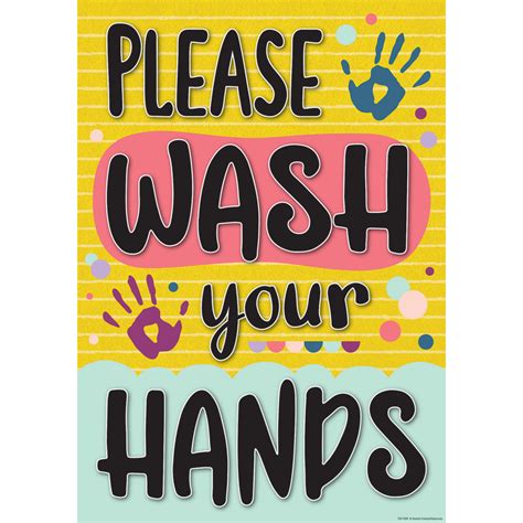 Please Wash Your Hands Positive Poster The Teachers Store