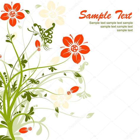 Floral Abstract Background Vector Stock Vector By ©tolchik 24020331