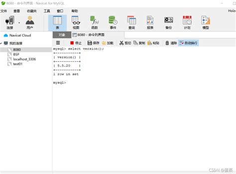 【mysql】使用navicat查看mysql版本号的方法 csdn博客