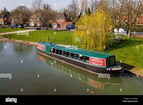 Boating The Narrowboat The Rose Of Hungerford Moored On The Banks Of The Kennet And Avon