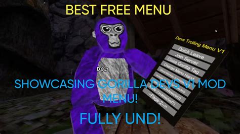 Testing Out Gorilla Devs V Mod Menu Fully Und YouTube
