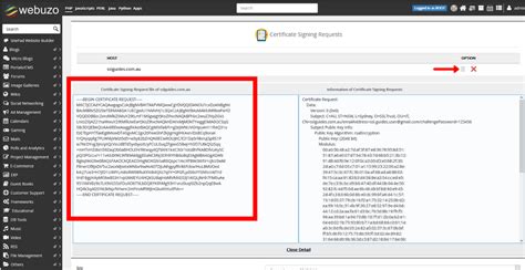 Webuzo Ssl Tls Installation Guide Ssltrust