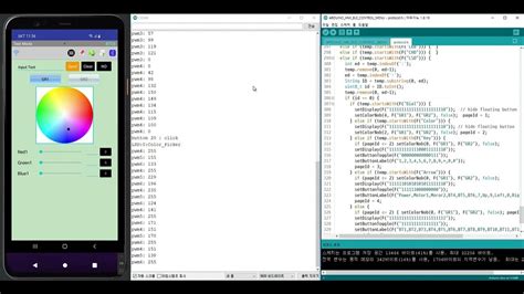 aducon ble module bt05 2 arduino hmi ble control menu youtube