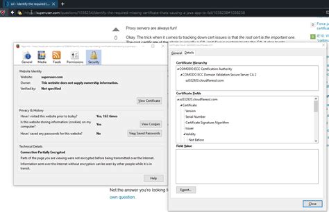 Ssl Identify The Required Missing Certificate That S Causing A Java App To Fail Super User