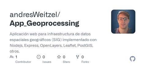 Github Andresweitzelappgeoprocessing Aplicación Web Para Infraestructura De Datos