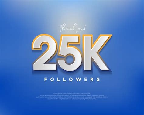 25k 추종자 인사말 배너 포스터 소셜 미디어 게시물을 위한 다채로운 디자인 프리미엄 벡터