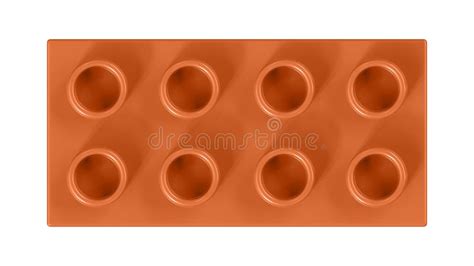 Jaffa Orange Lego Block Isolated On A White Background Stock Illustration Illustration Of